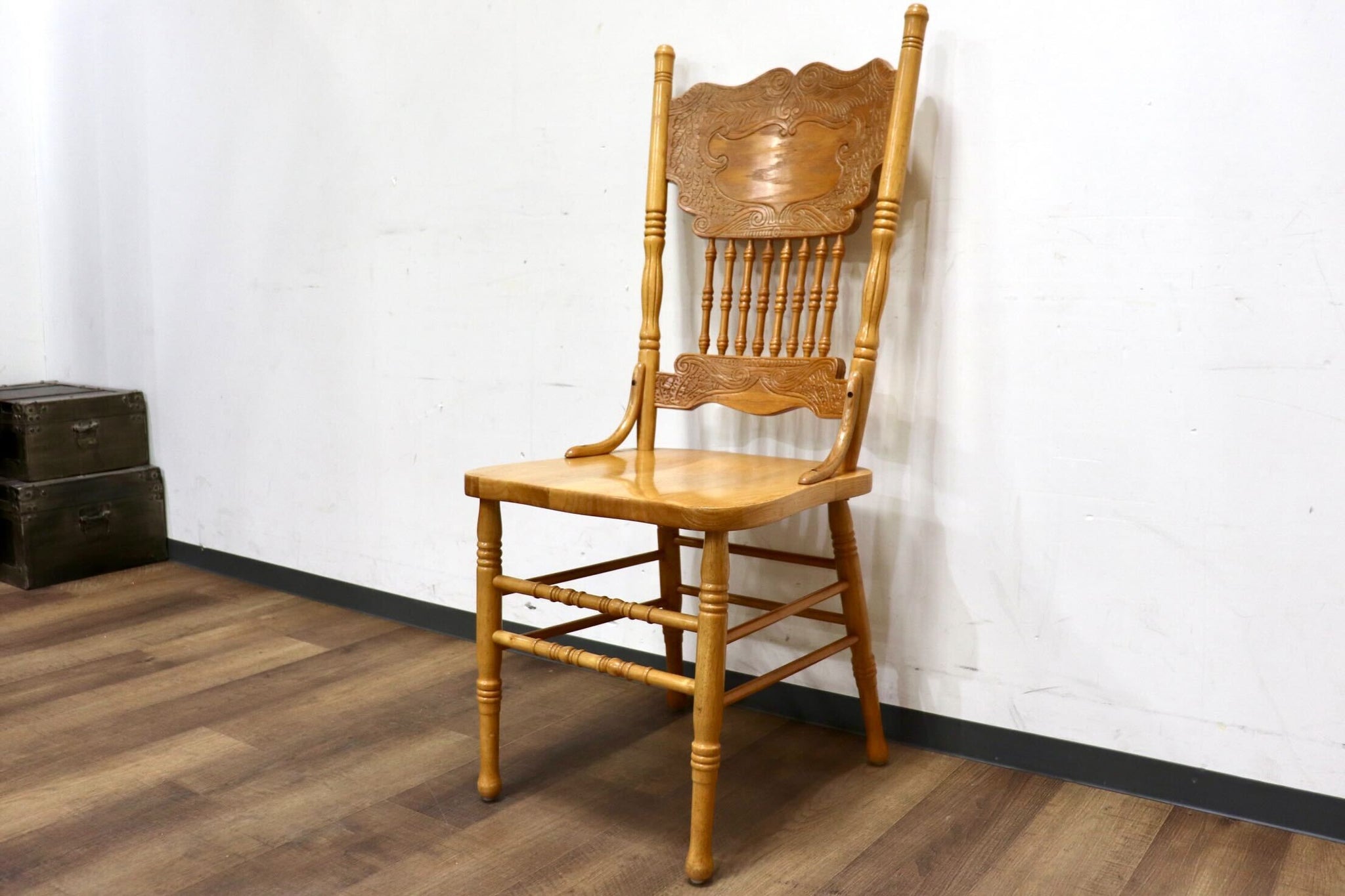 GMHH423D Shin Lee / シンリー ダイニングチェア 食卓椅子 ハイバック オーク材 彫刻 カントリーアンティーク IDC大塚